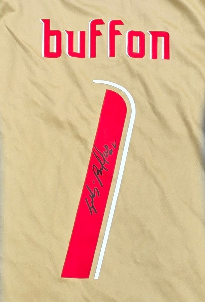 GIANLUIGI BUFFON – ITALY NATIONAL TEAM – MATCH ISSUED AND SIGNED JERSEY ...